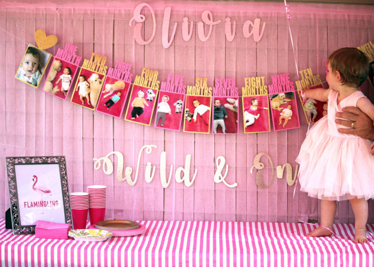 Throwing a Tropical Flamingo First Birthday Party